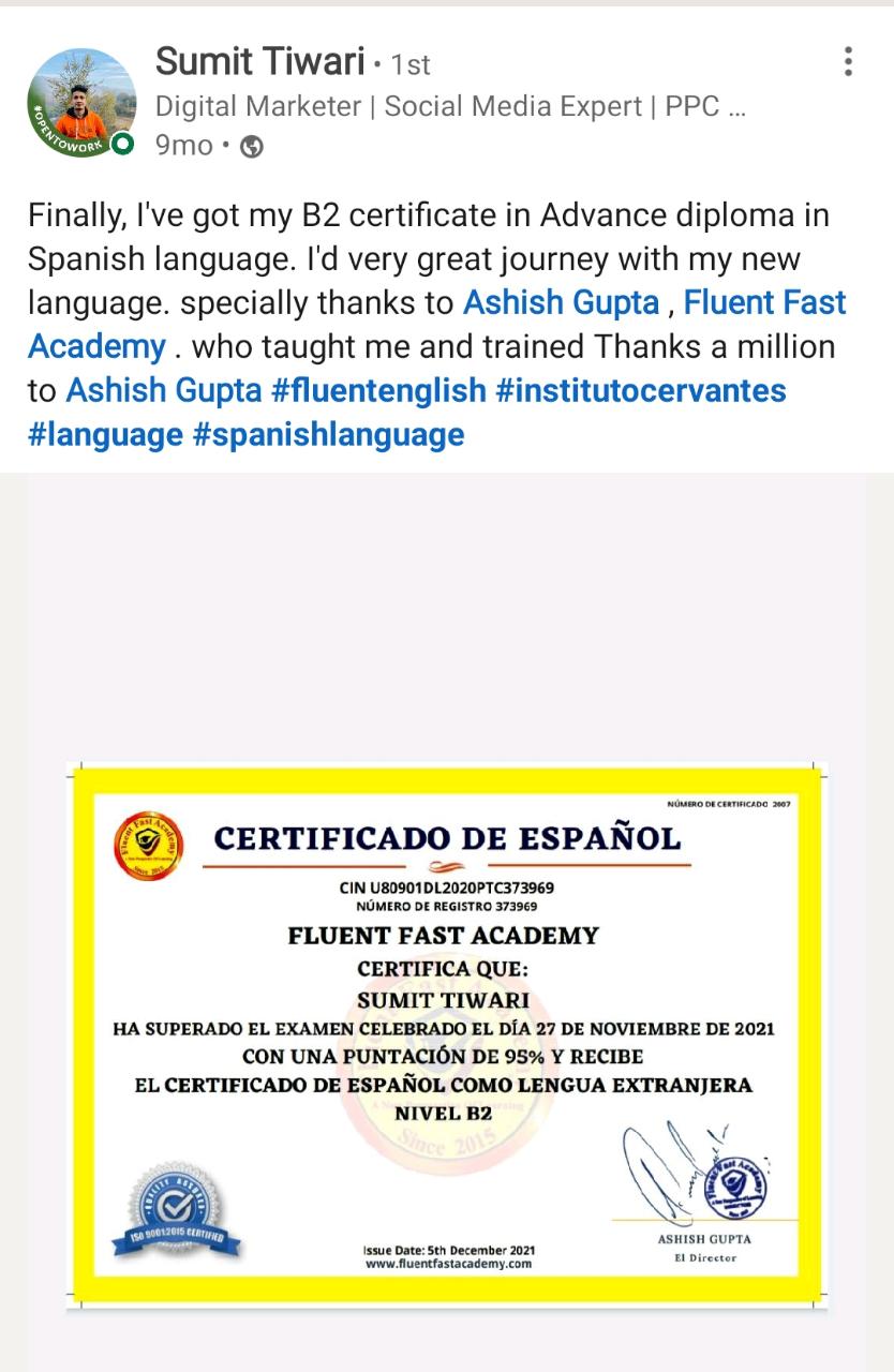 Best Spanish Institute in Delhi for Language Course in Embassy and CP