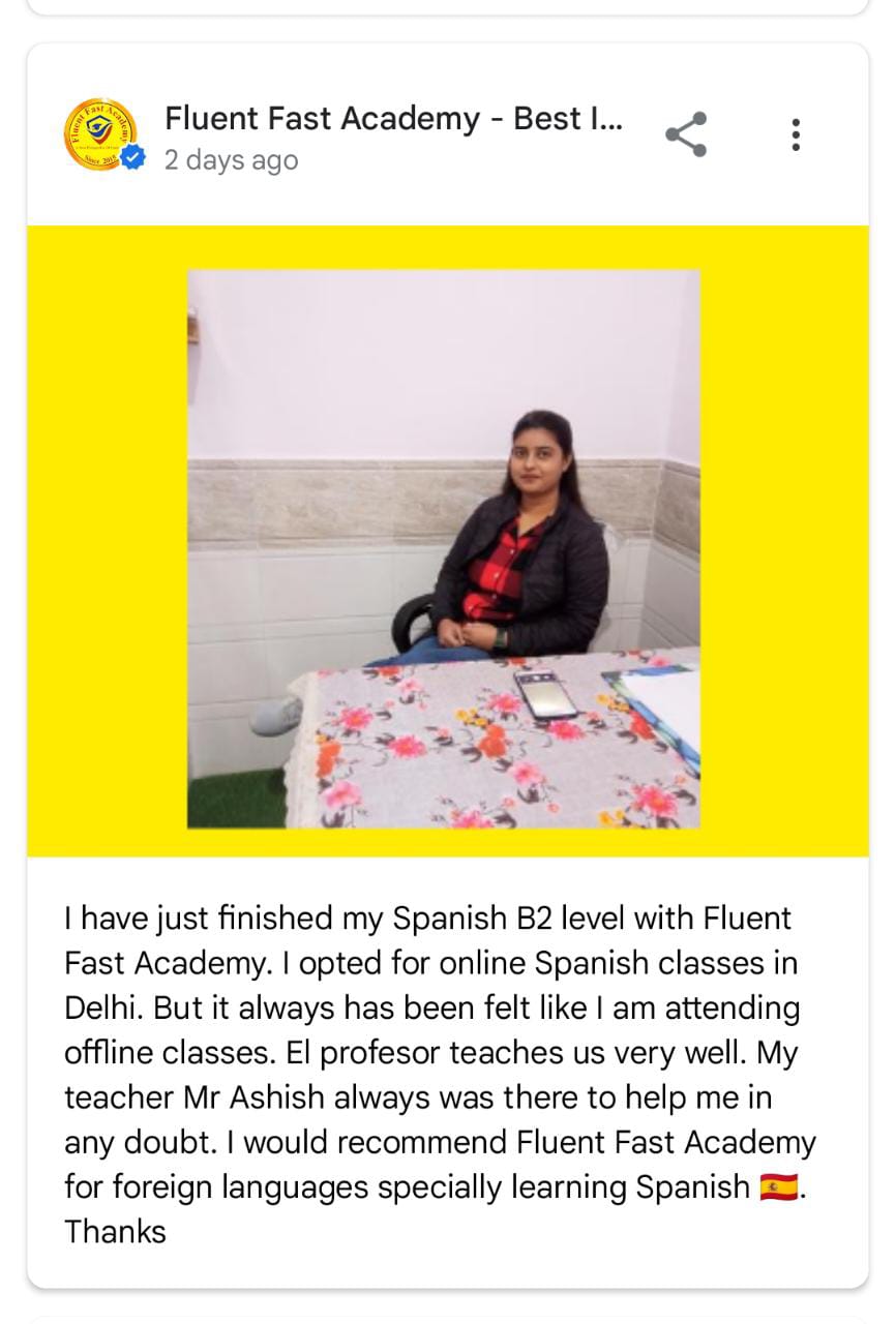 Best Spanish Institute in Delhi for Language Course in Embassy and CP